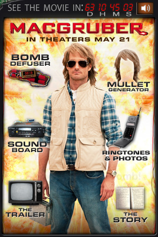 MacGruber iPhone App and Viral Site