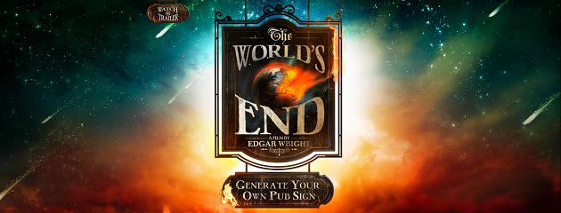 Create Your Own Pub Sign for “The World’s End”
