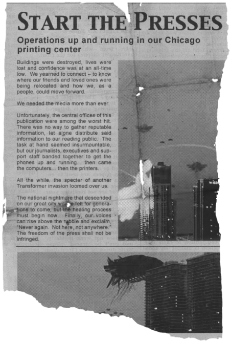 transformers age of extinction viral marketing newspaper_chicago